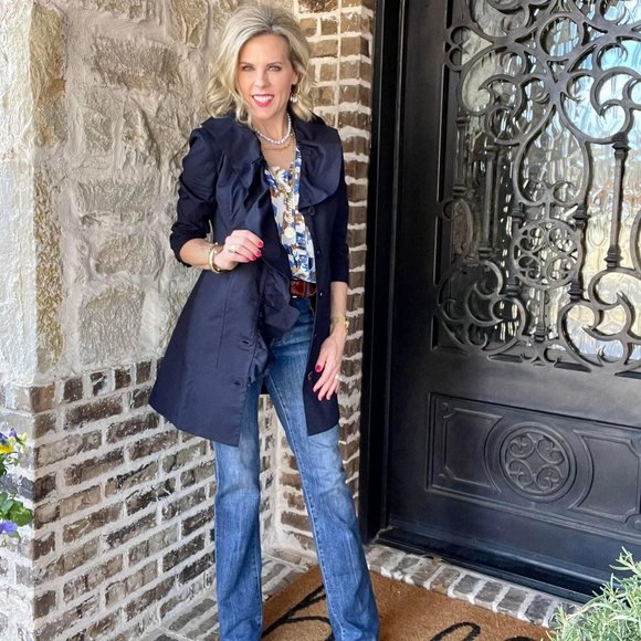 CAbi | Jackets & Coats | Cabi 624 Pose Jacket Spring 2022 Small Euc ...